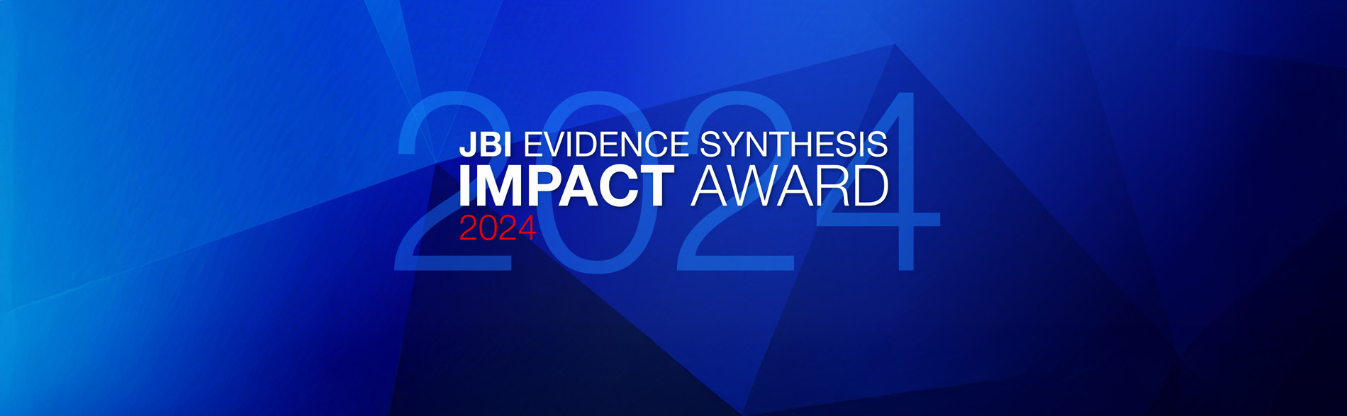 JBI Evidence Synthesis 2024 Impact Award announced | JBI